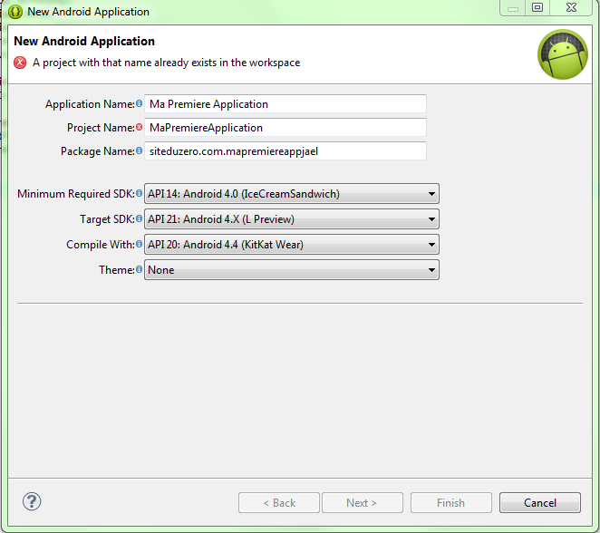 [Résolu] [Android] Impossible de lancer une application - Problème avec le cours "Créer des ...